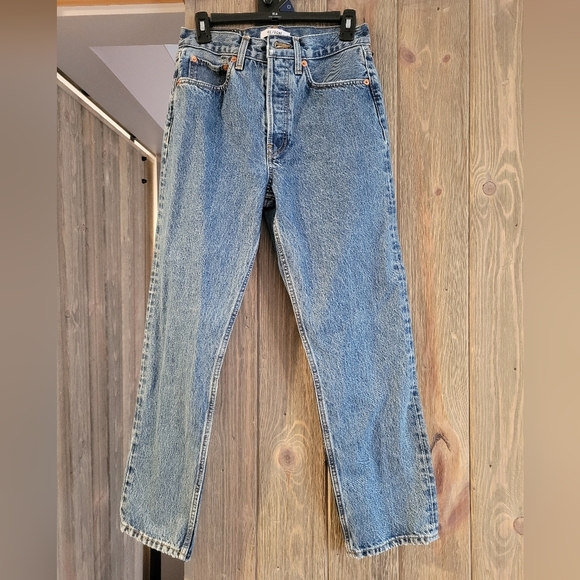 Re/Done | Jeans | Redone Straight Denim Jeans | Poshmark
